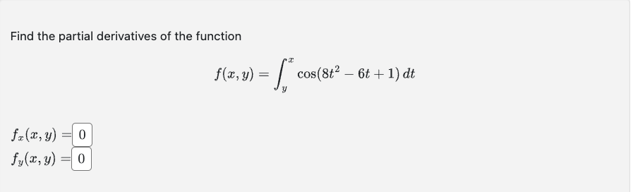 Solved Find the partial derivatives of the | Chegg.com