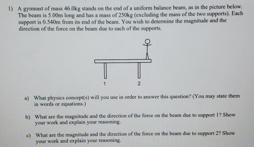 Solved using simple torque equations and with clear, laid | Chegg.com