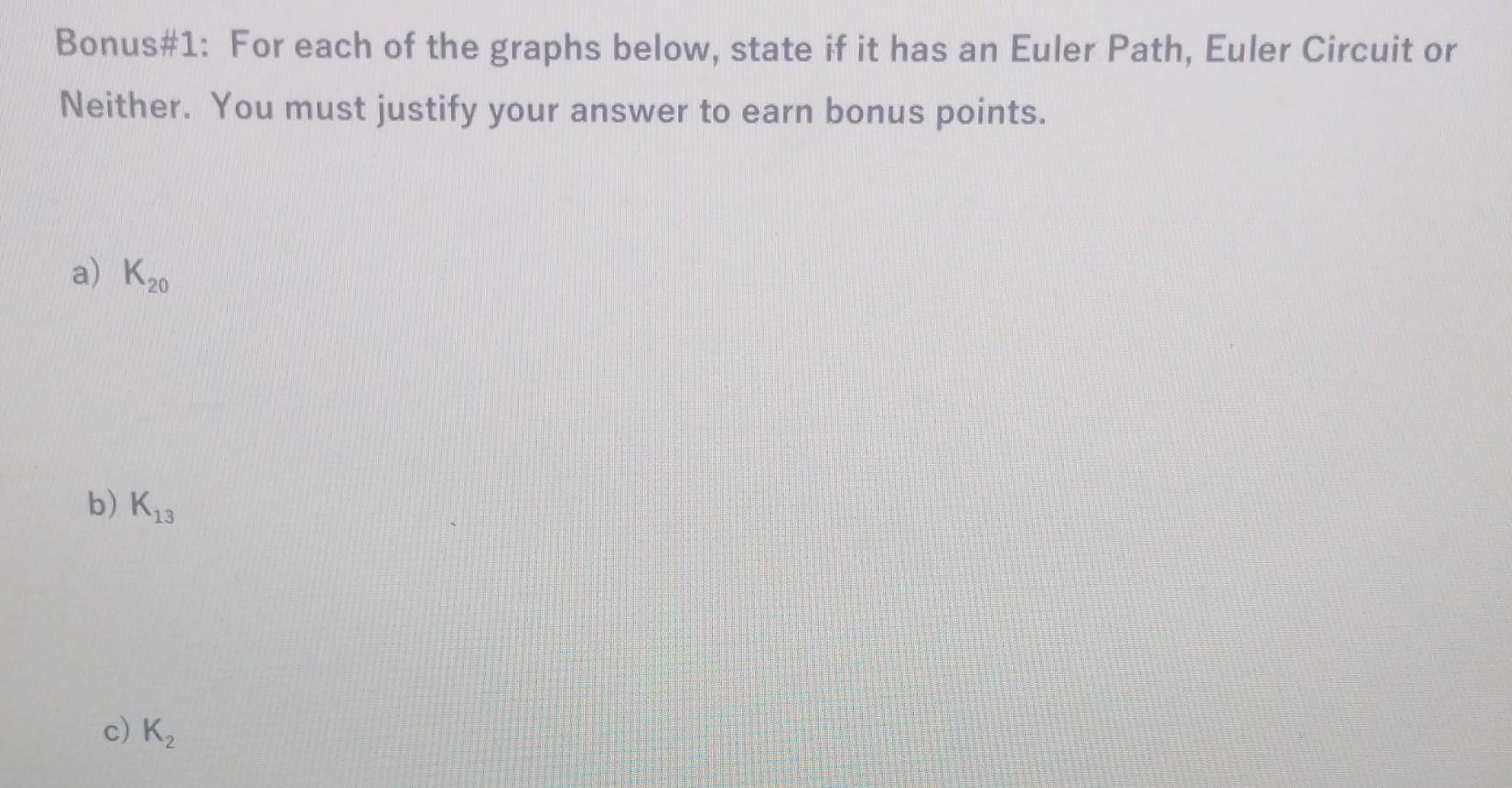 Solved Bonus\#1: For each of the graphs below, state if it | Chegg.com