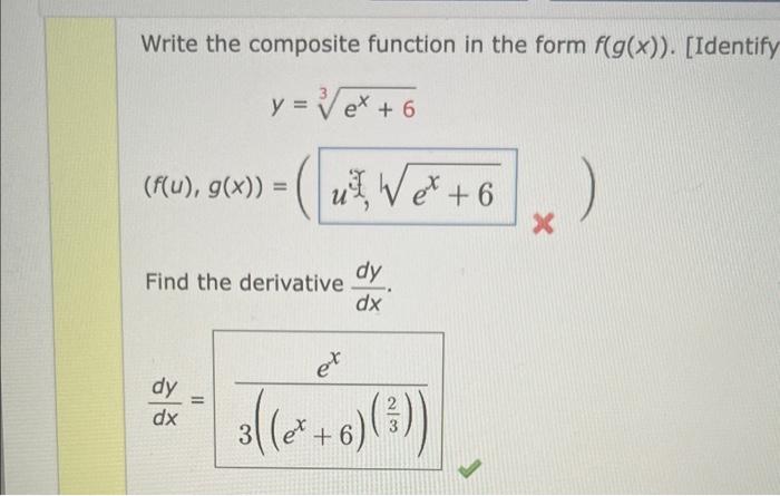 Solved Write the composite function in the form f(g(x)). | Chegg.com
