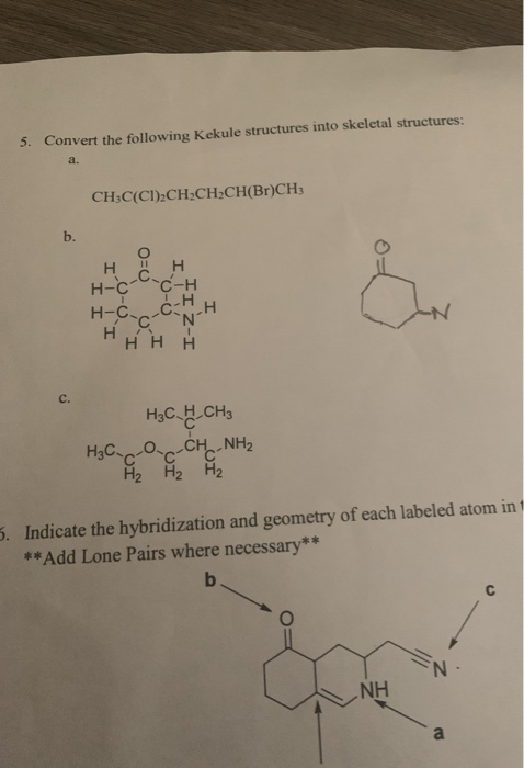 Solved 5. Convert the following Kekule structures into | Chegg.com Solved 5. Convert the following Kekule structures into | Chegg.com