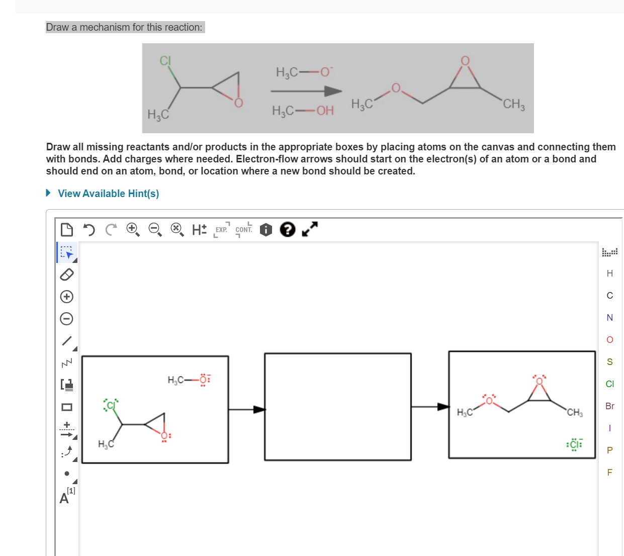 Solved Draw all missing reactants and/or products in the | Chegg.com