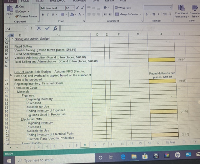 Solved FILE HOME INSERT PAGE LAYOUT FORMULAS DATA Cut -10A | Chegg.com