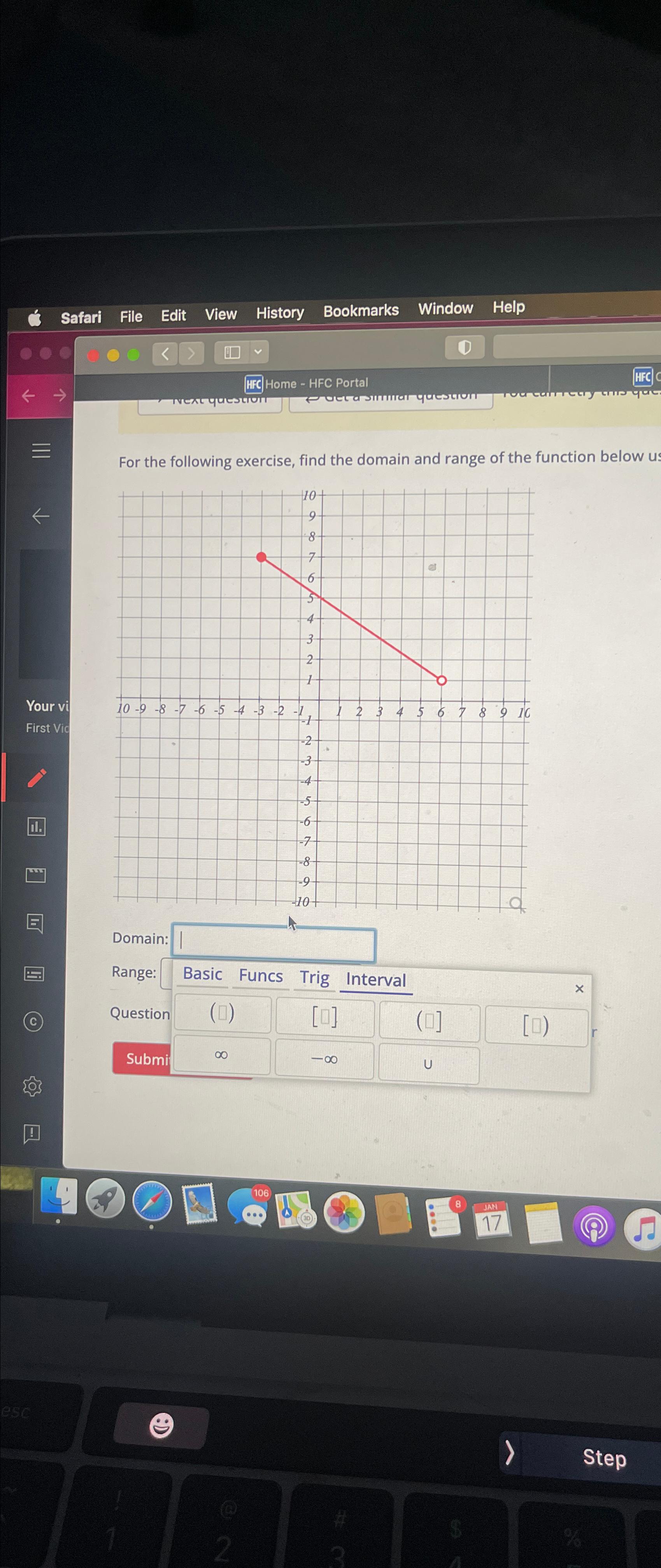 Solved For the following exercise, find the domain and range | Chegg.com