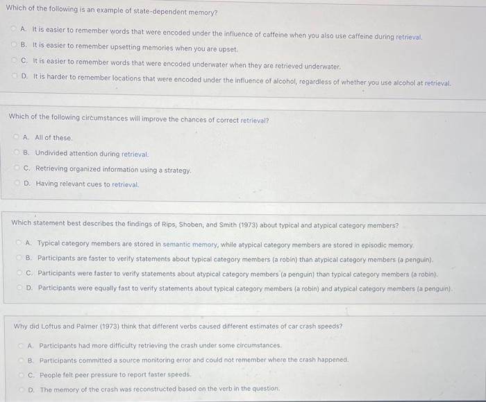 Solved Which of the following is an example of | Chegg.com