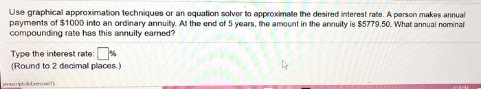 Solved Use graphical approximation techniques or an equation | Chegg.com