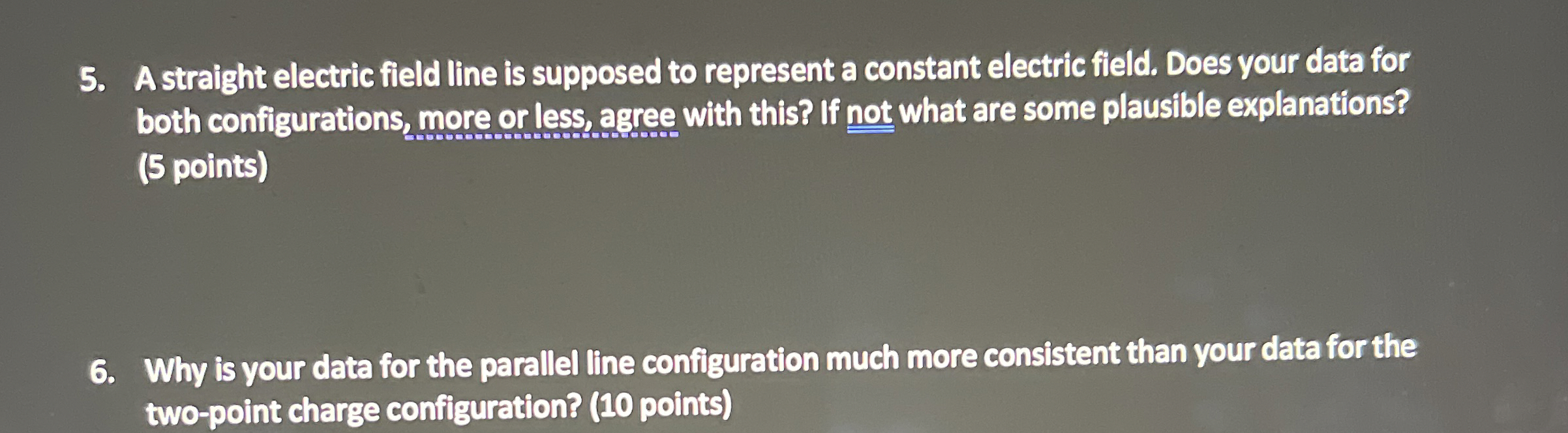 Solved A straight electric field line is supposed to | Chegg.com