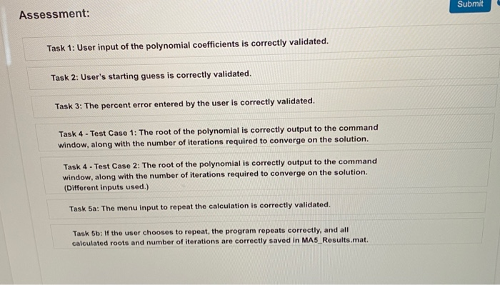 Solved Could someone please help me write the main script? I | Chegg.com