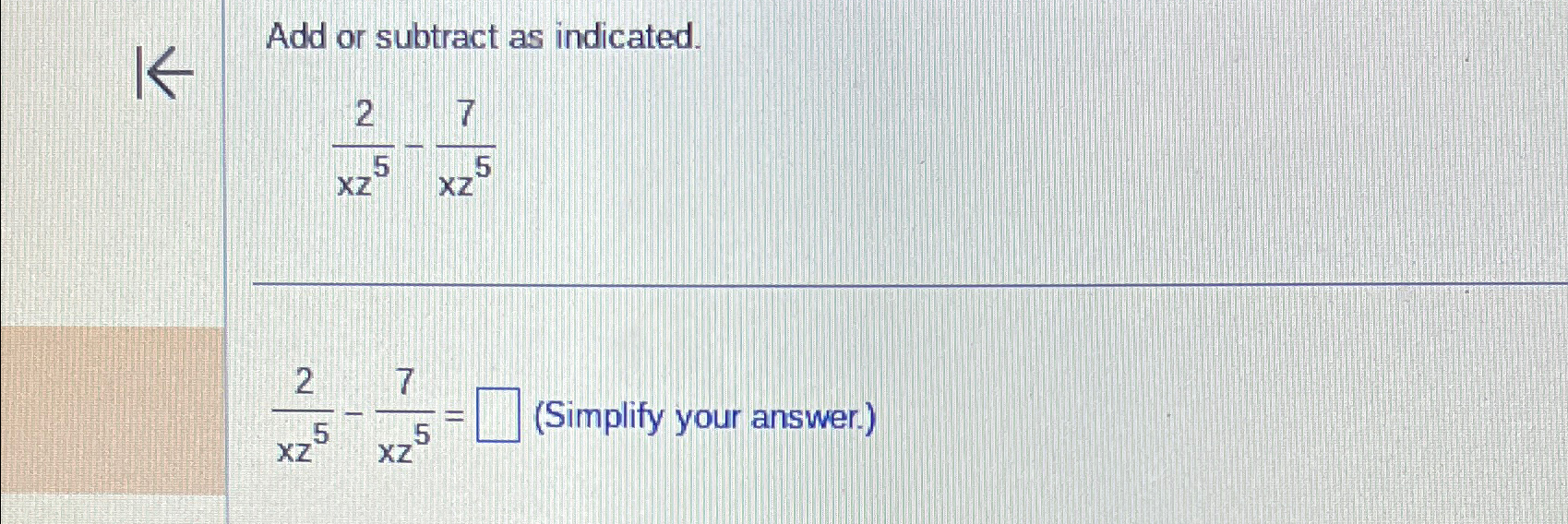 Solved Add or subtract as | Chegg.com