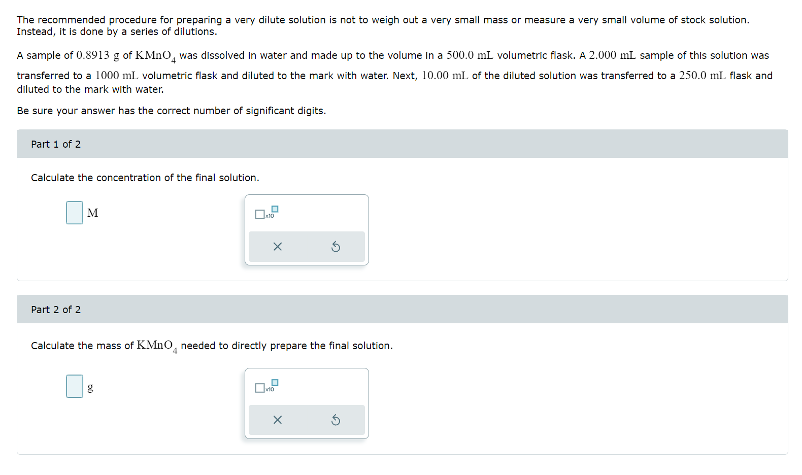 Solved Can you help solve this?The recommended procedure for | Chegg.com