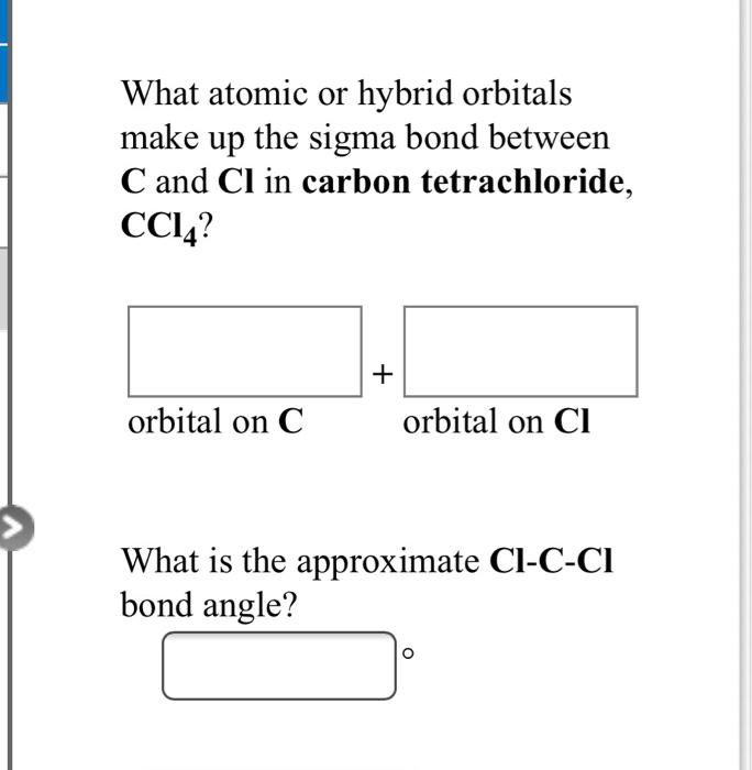 Solved What atomic or hybrid orbitals make up the sigma bond | Chegg.com
