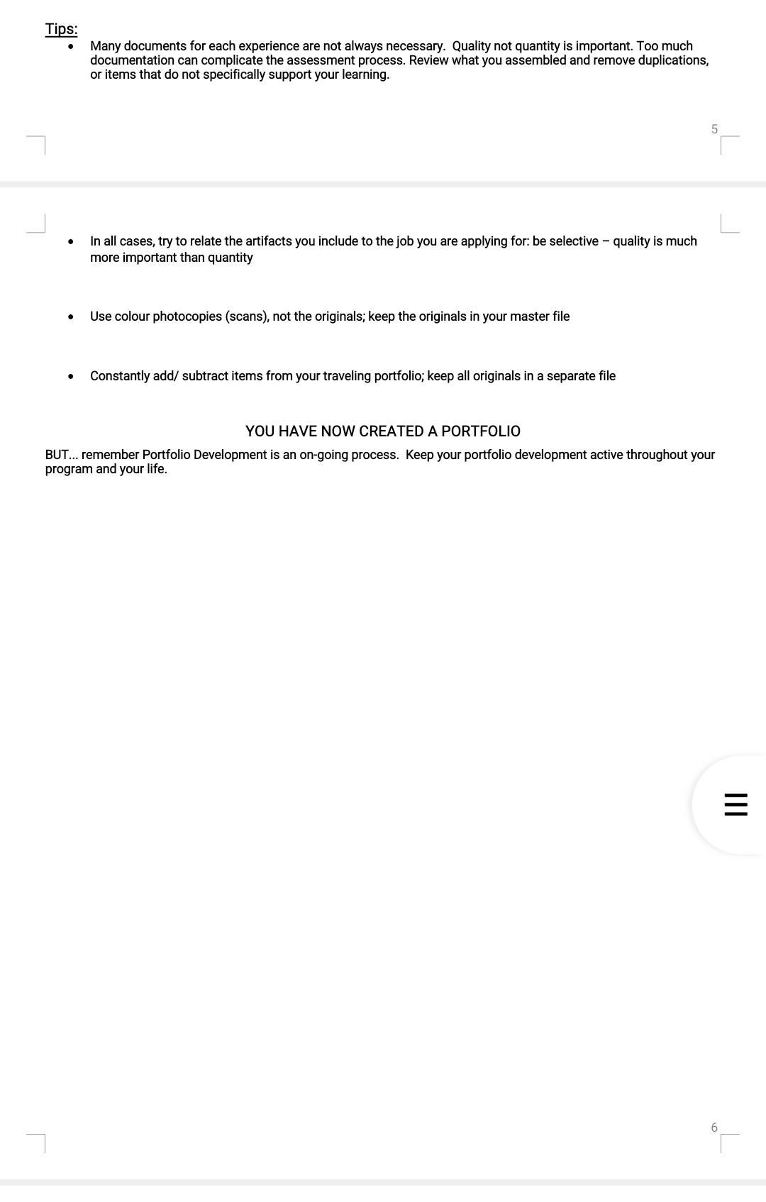 How to Complete each Portfolio Section III A. | Chegg.com