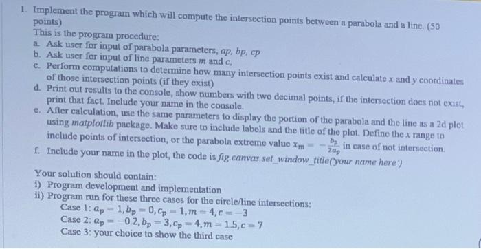 Solved 1. Implement the program which will compute the | Chegg.com