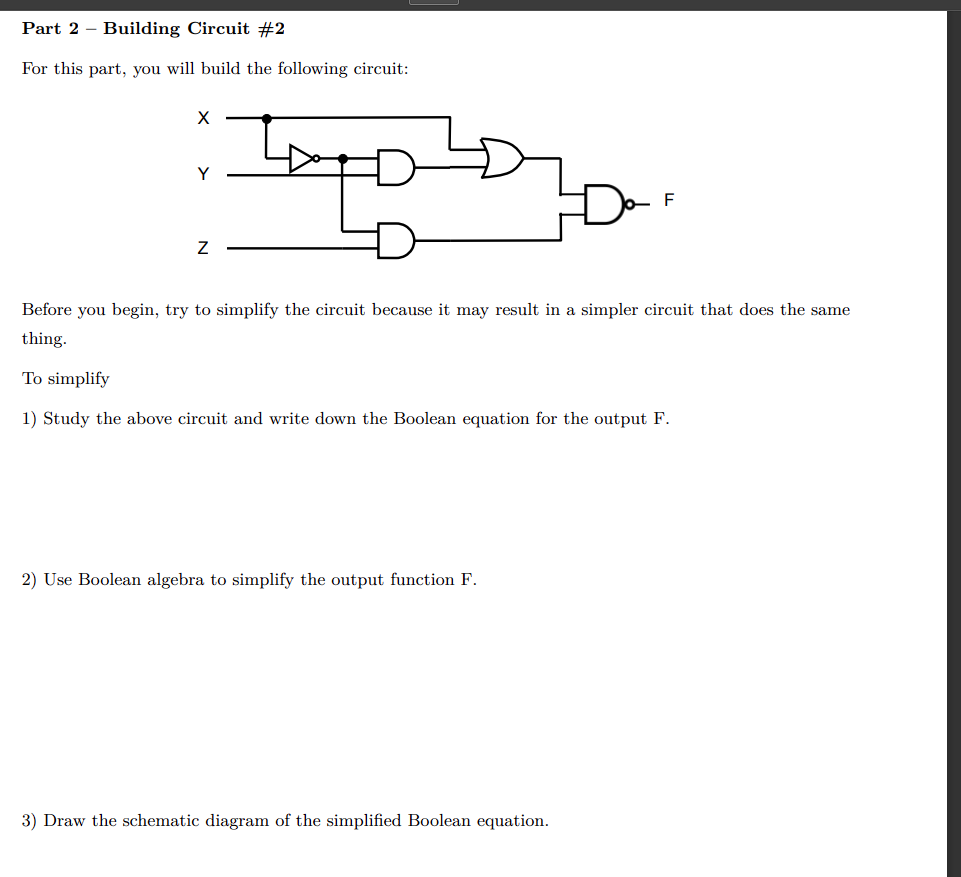 Solved Part 2 - ﻿Building Circuit #2For this part, you will | Chegg.com