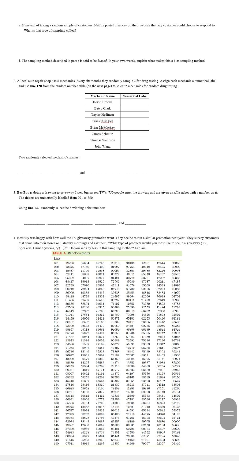 Solved Lab Activity #1: Data and Sampling Using what you | Chegg.com