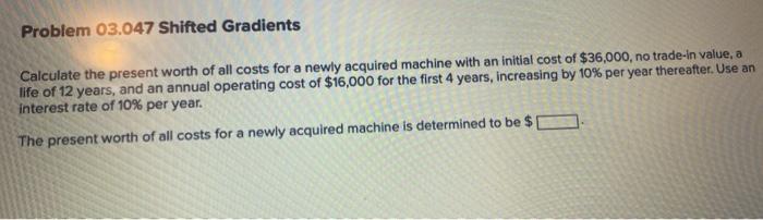 Solved Problem 03.056 Shifted Decreasing Gradients The City | Chegg.com