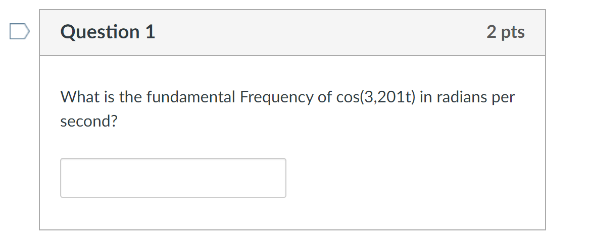 Solved Question 12 ﻿ptsWhat is the fundamental Frequency of | Chegg.com
