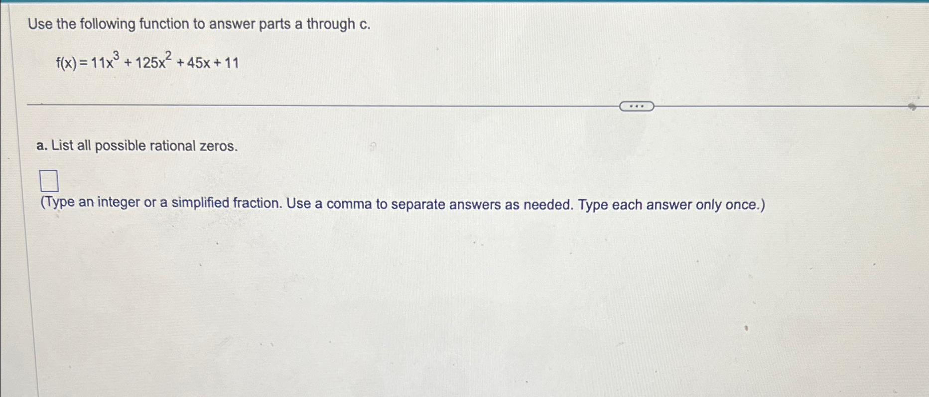 Use the following function to answer parts a through | Chegg.com