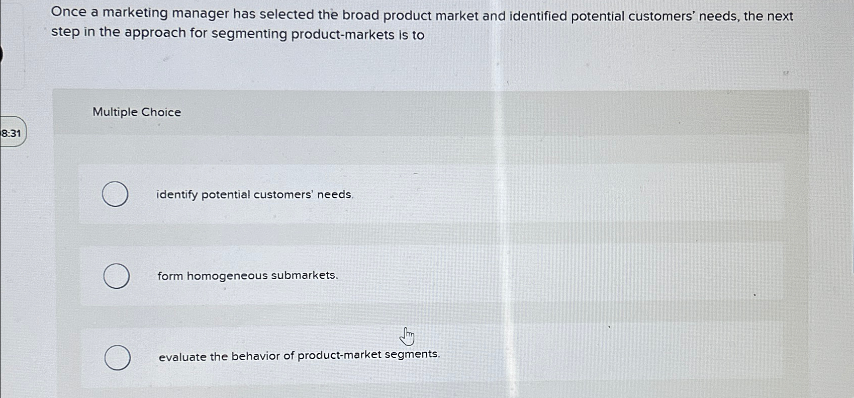 Solved Once a marketing manager has selected the broad | Chegg.com