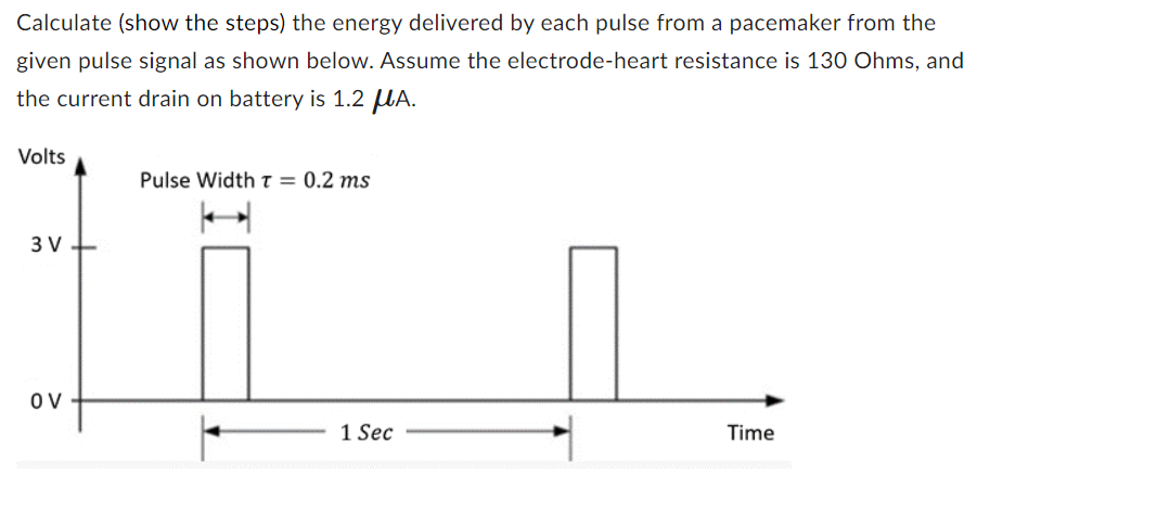 Solved Calculate (show the steps) ﻿the energy delivered by | Chegg.com