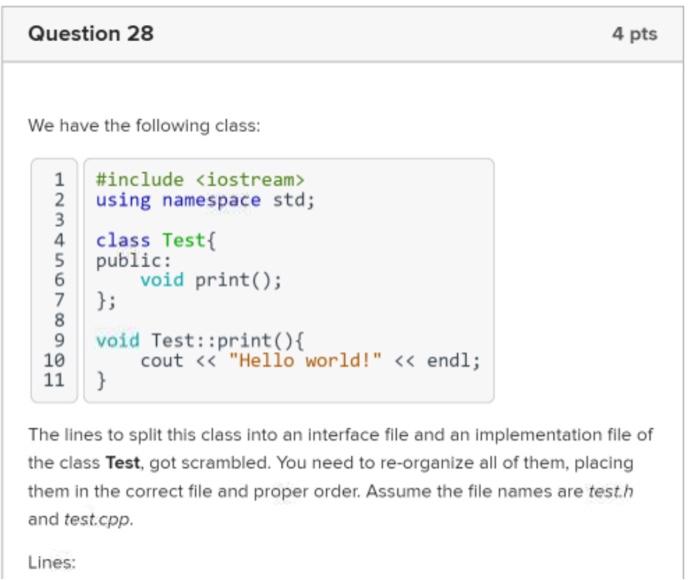 Solved 1. Winclude 2. #include "test.h" 3. #define TEST_H | Chegg.com
