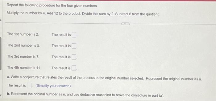 Solved Repeat the following procedure for the four given | Chegg.com