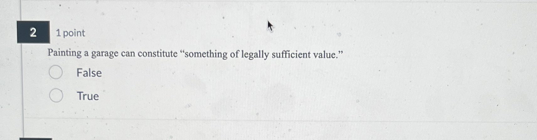 Solved 21 ﻿pointPainting a garage can constitute "something | Chegg.com