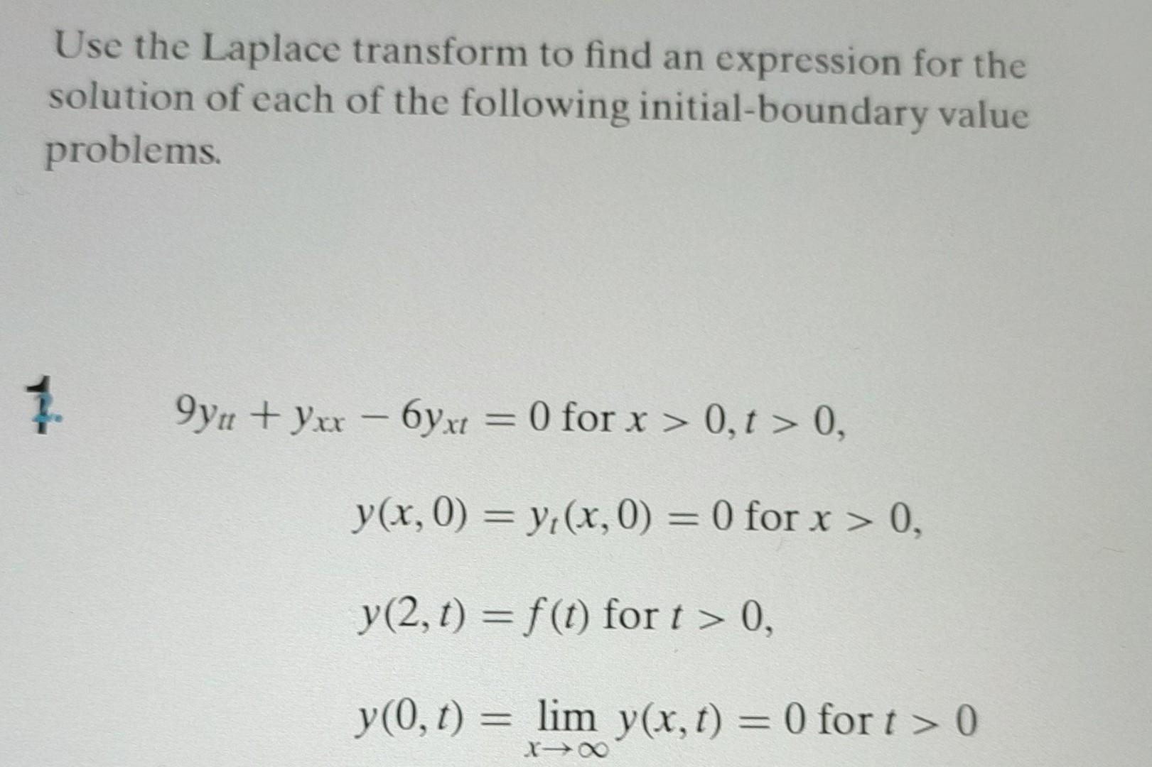 Solved Use the Laplace transform to find an expression for | Chegg.com