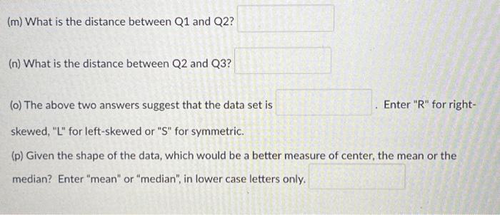 Solved The data listed below are the areas of US state | Chegg.com
