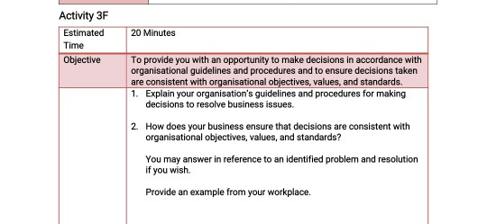 Solved Activity 3F Estimated Time Objective 20 Minutes To | Chegg.com