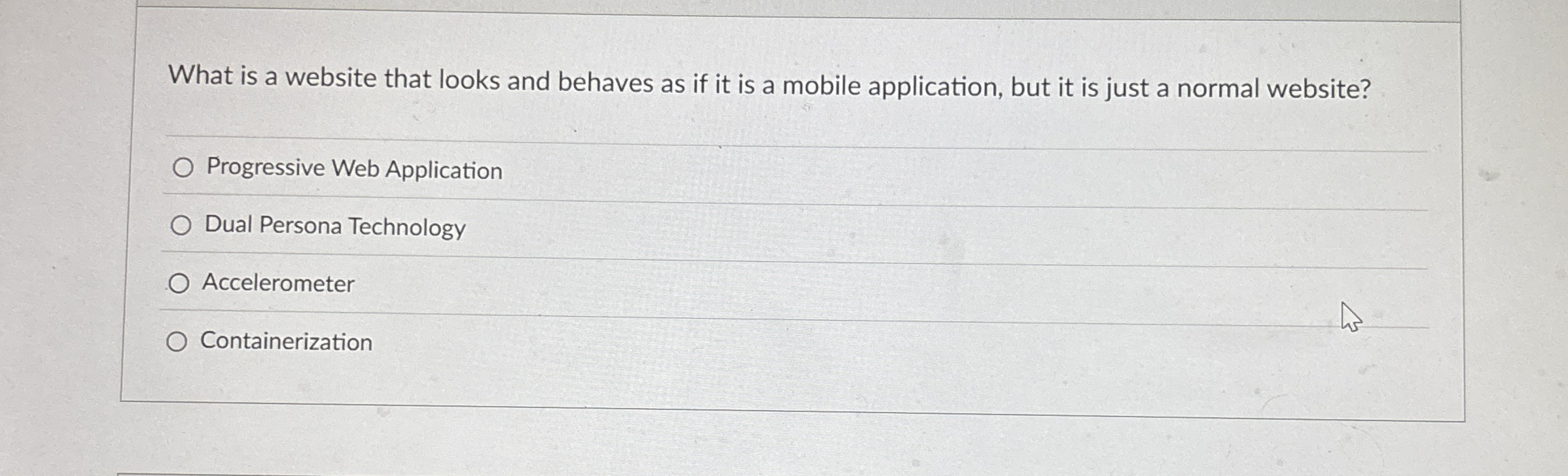 Solved What is a website that looks and behaves as if it is | Chegg.com