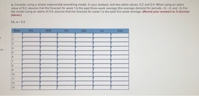 Solved Analytics Exercise 18-2 (Algo) Starbucks has a large, | Chegg.com
