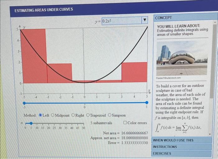 Solved ESTIMATING AREAS UNDER CURVESSelect the first | Chegg.com