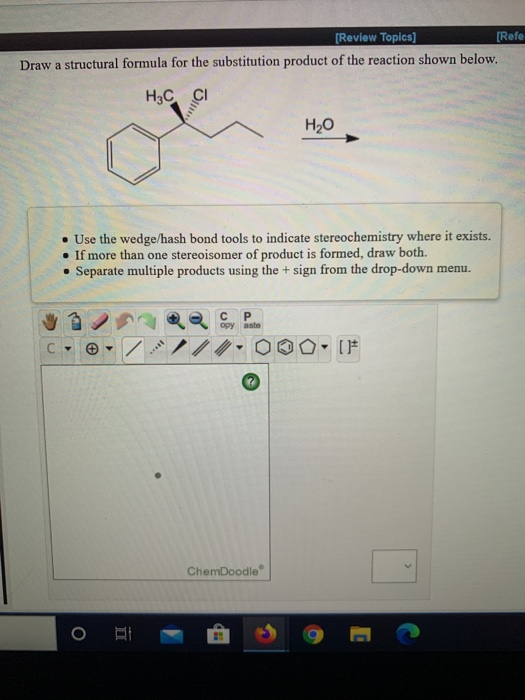 Solved [Review Topics] [Refe Draw a structural formula for | Chegg.com