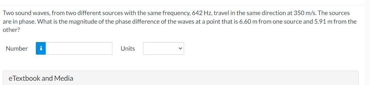 Solved Two sound waves, from two different sources with the | Chegg.com