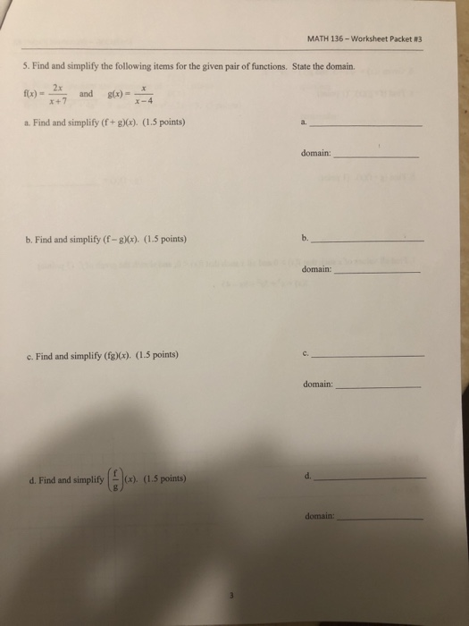 Solved 1. Graph the following function. Plot at least three | Chegg.com