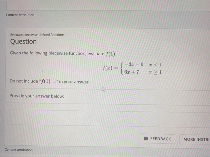 Solved Content attribution Evaluate piecewise-defined | Chegg.com