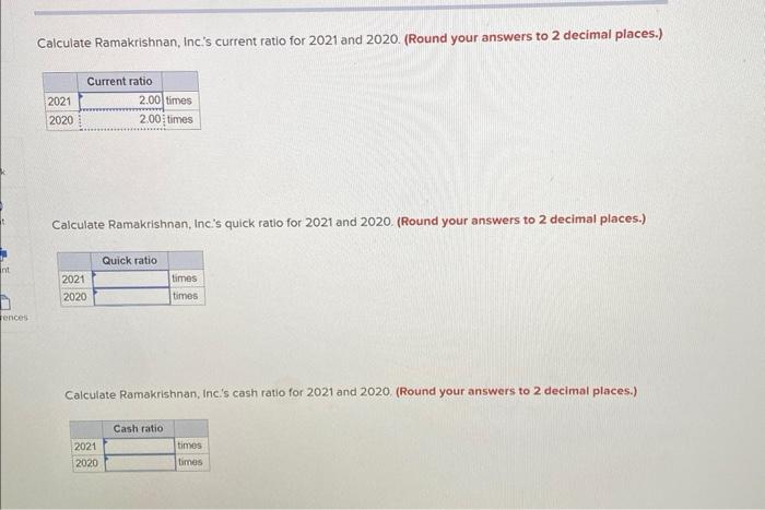 Solved Problem 3-2 Liquidity Ratios (LG3-1) The top part of | Chegg.com