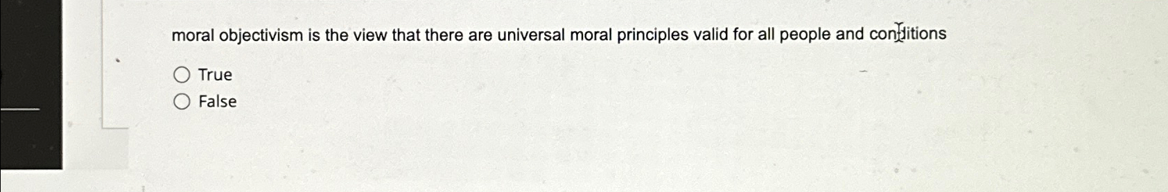 Solved moral objectivism is the view that there are | Chegg.com