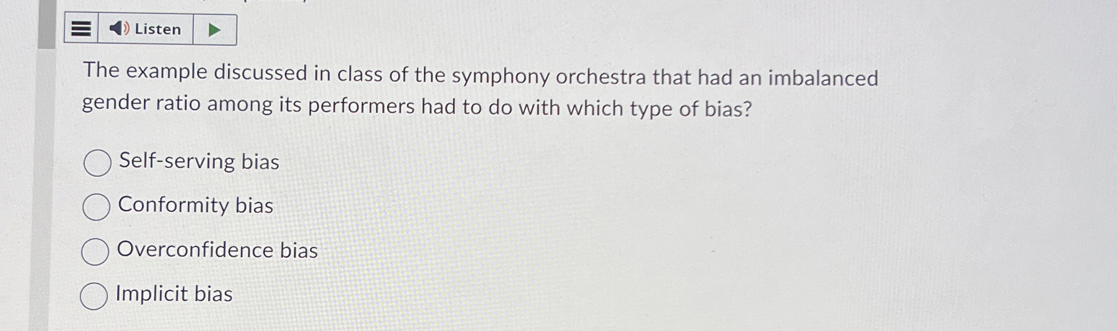 Solved ListenThe example discussed in class of the symphony | Chegg.com
