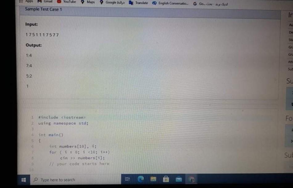 Solved Assignment 3-B: Values frequency in an array Collapse | Chegg.com