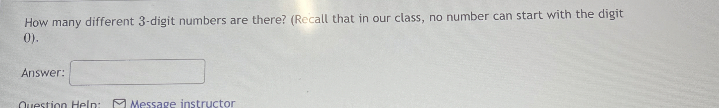 High Quality SOLUTION How many different 3 -digit numbers are there? | Chegg.com