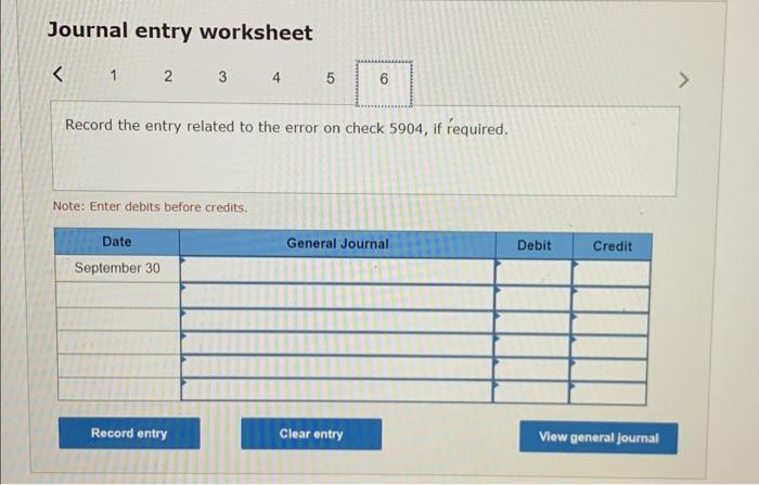 Solved Additional Information (a) Check Number 5904 is | Chegg.com