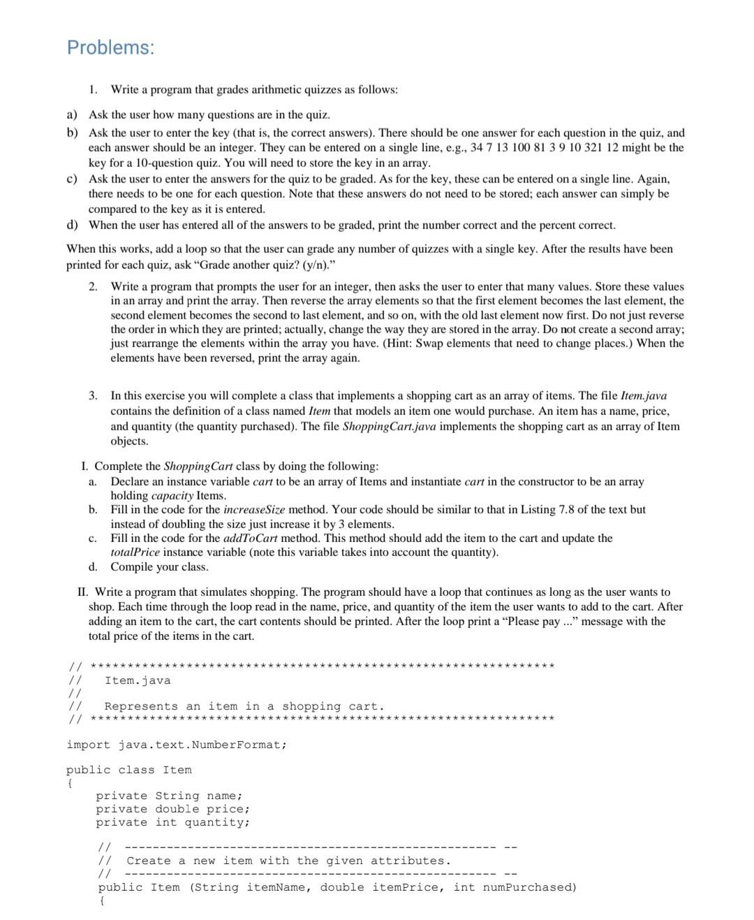 Solved Problems 1 Write A Program That Grades Arithmetic 