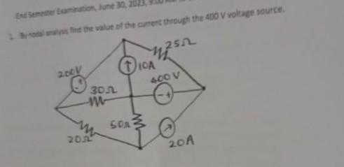 Solved temert theough the 400 V roltage 10u ce. | Chegg.com