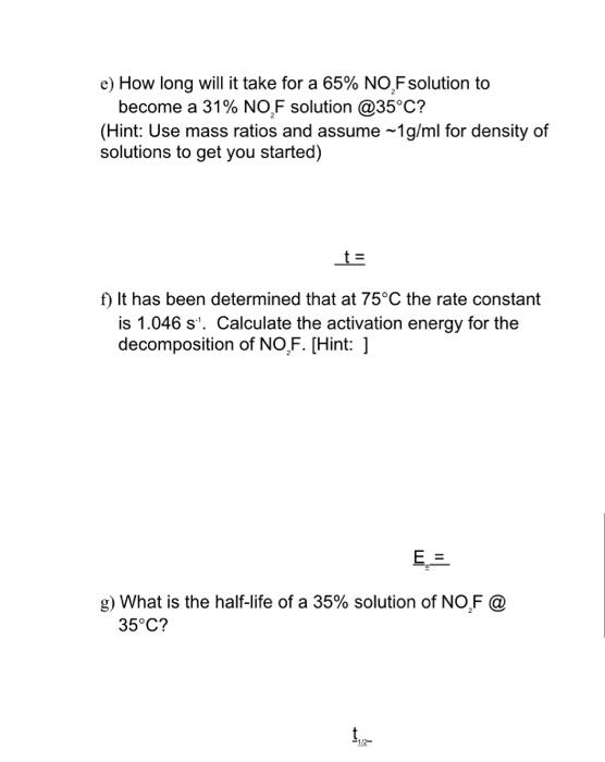 Solved 8) For the following reaction 3 experiments have been | Chegg.com