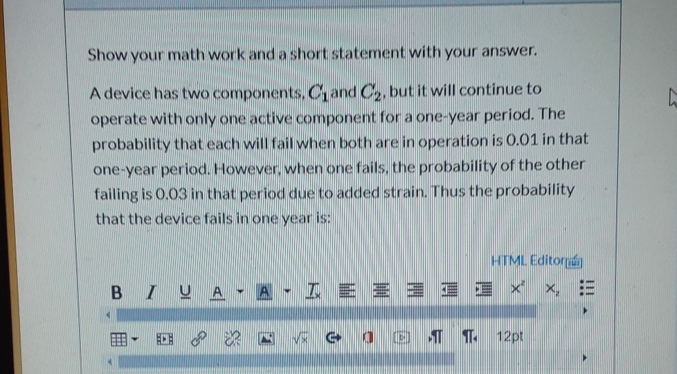 Solved Show your math work and a short statement with your | Chegg.com