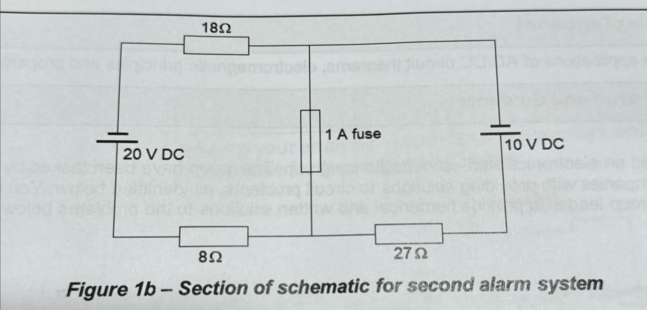 Solved b) ﻿The section of the second alarm system schematic | Chegg.com