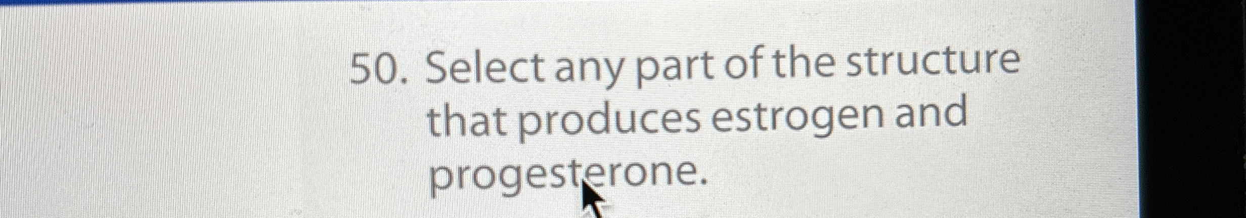 Solved Select any part of the structure that produces | Chegg.com