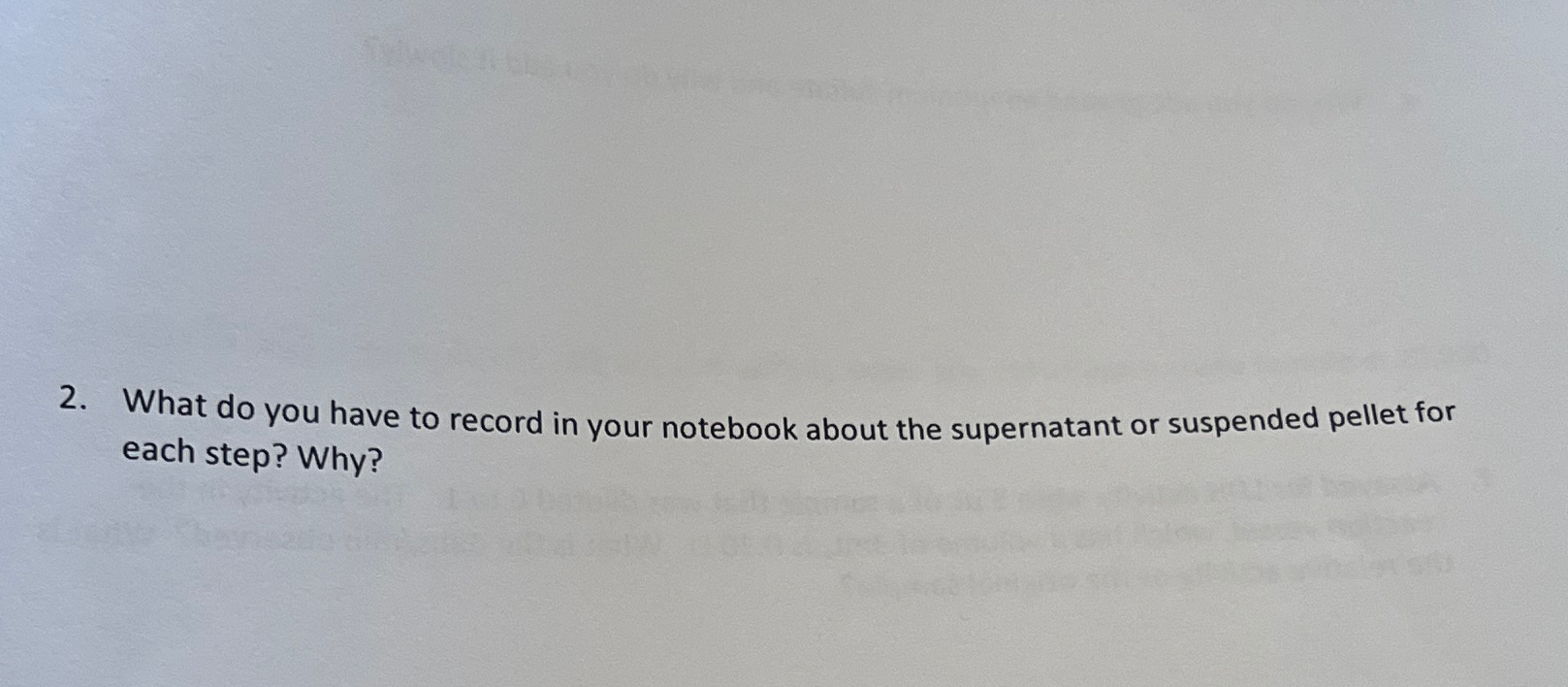 Solved What do you have to record in your notebook about the | Chegg.com